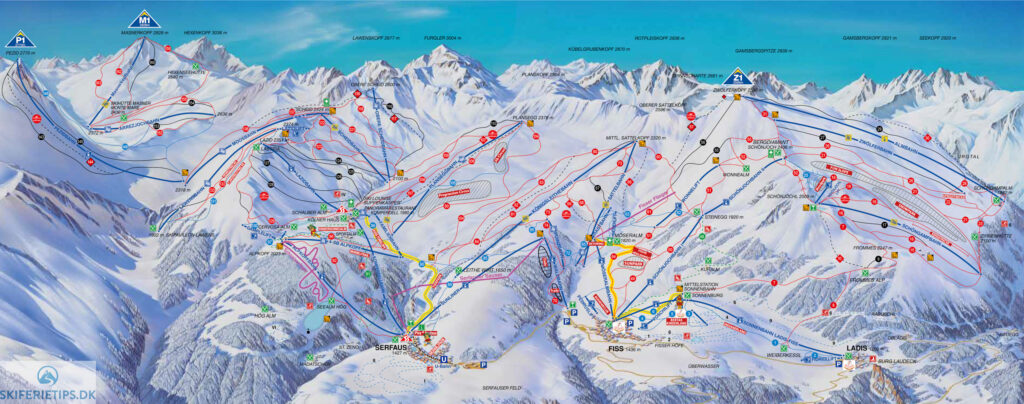 Se nyt pistekort for Serfaus-Fiss-Ladis her