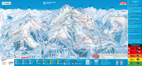 Verbier: Se pistekort og oversigt over alle piste og lifte